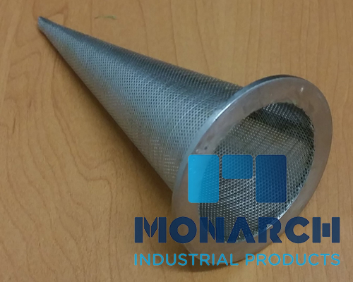 Custom made Cone strainers or witches hat strainers for Commissioning ...